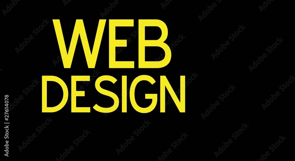 Web Design word collage animation Stock Video | Adobe Stock