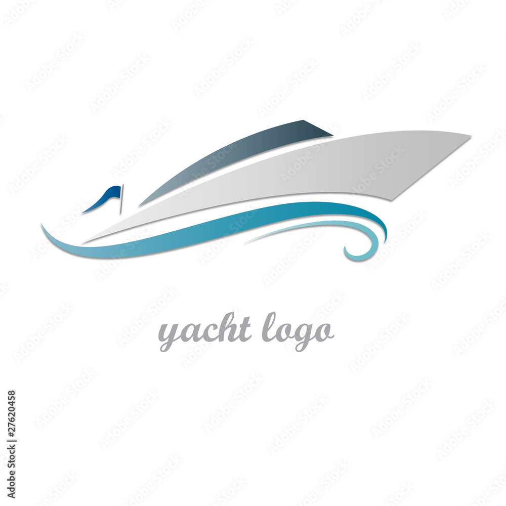 Logo yacht and boat Stock Vector | Adobe Stock