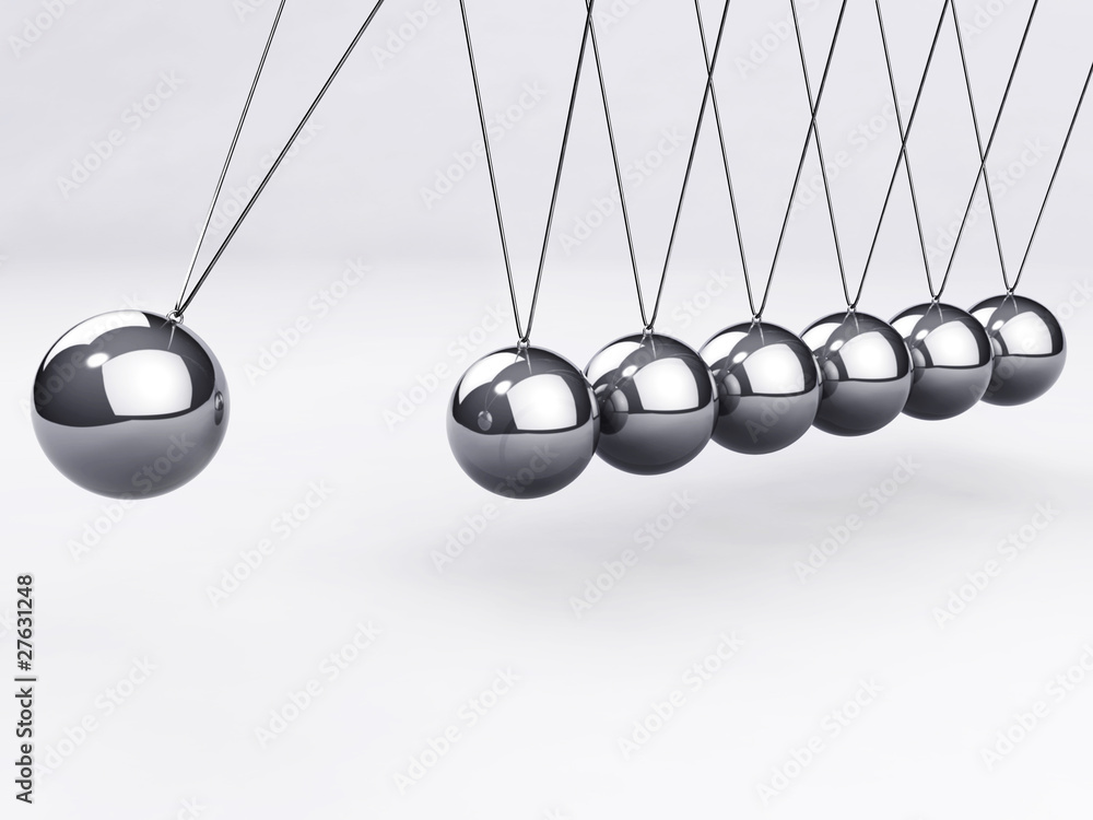 Balancing Newton's balls Stock Illustration | Adobe Stock