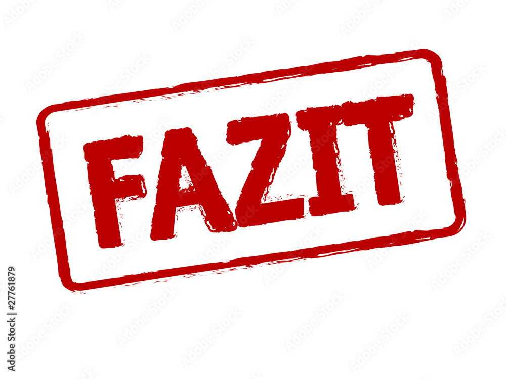 Fazit Stempel Stock-Vektorgrafik | Adobe Stock