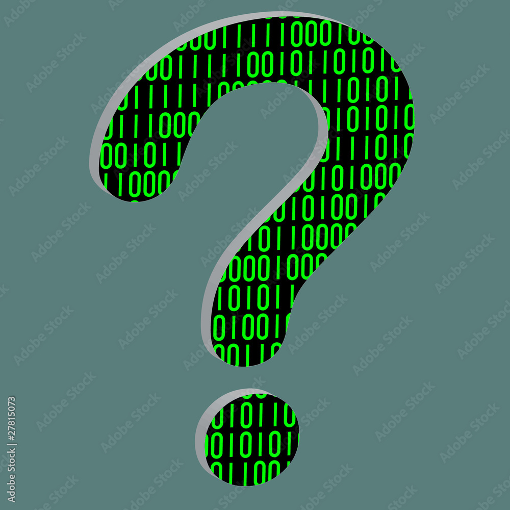digital question mark Stock Illustration | Adobe Stock