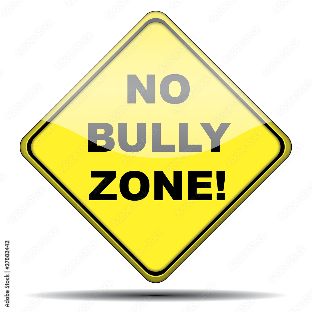 Señal NO BULLY ZONE! Stock Vector | Adobe Stock