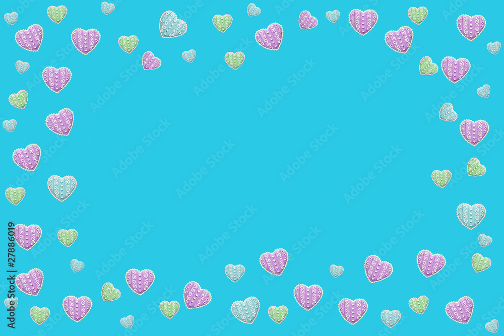 fondo orla corazones Stock Illustration | Adobe Stock
