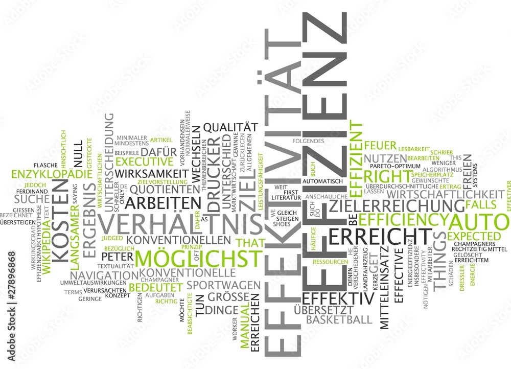 Effektivität und Effizienz Stock-Illustration | Adobe Stock