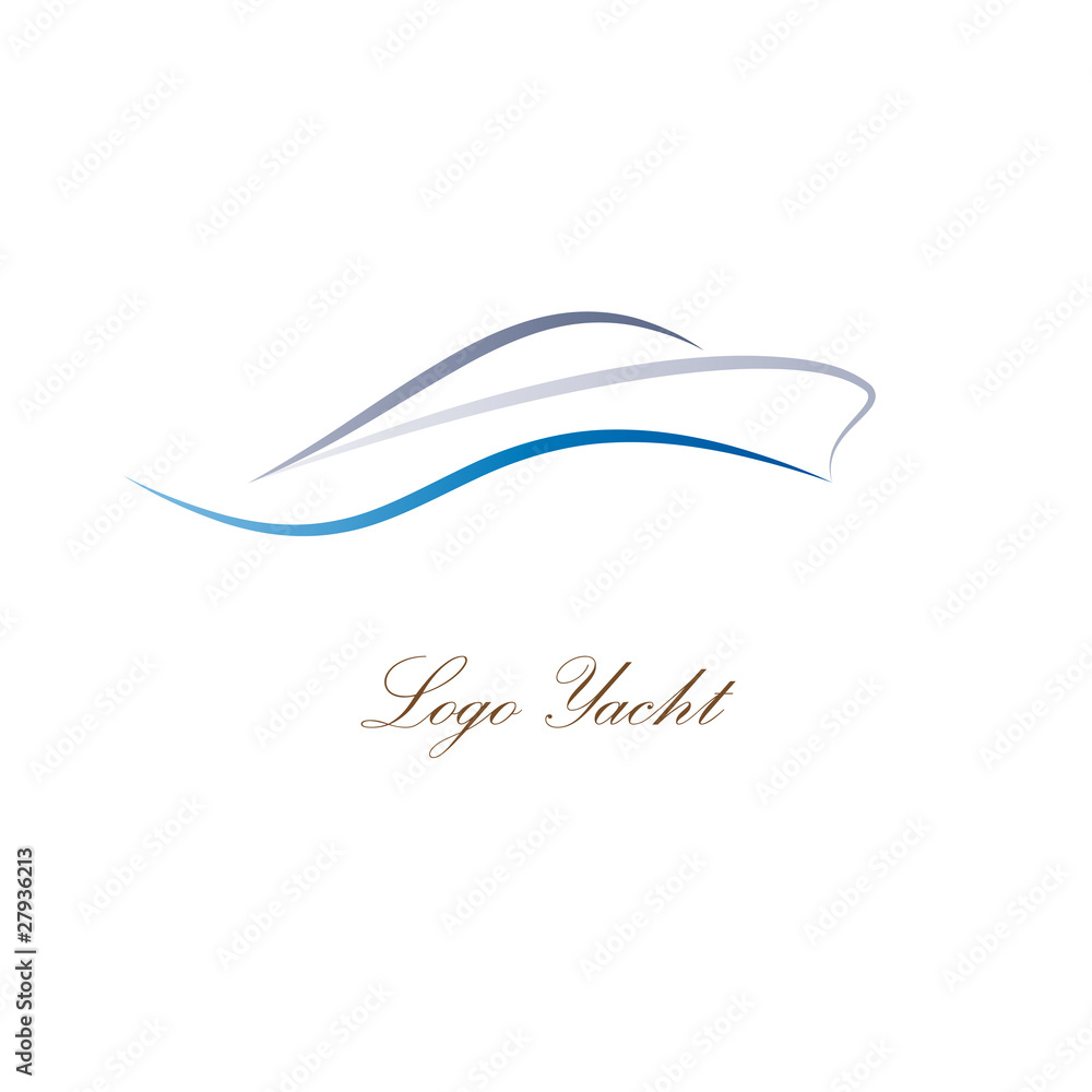 Logo motorboat and boat Stock Vector | Adobe Stock