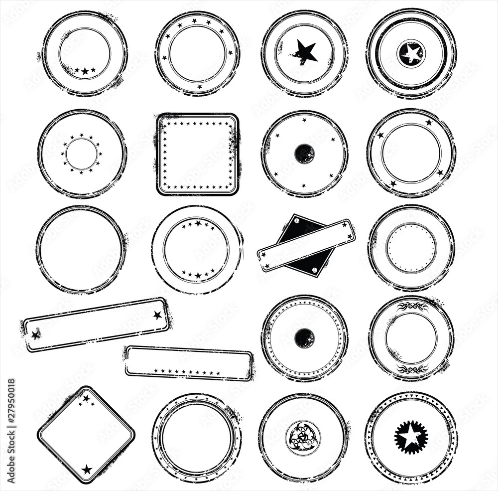 Stamp Set Vector Stock Vector | Adobe Stock