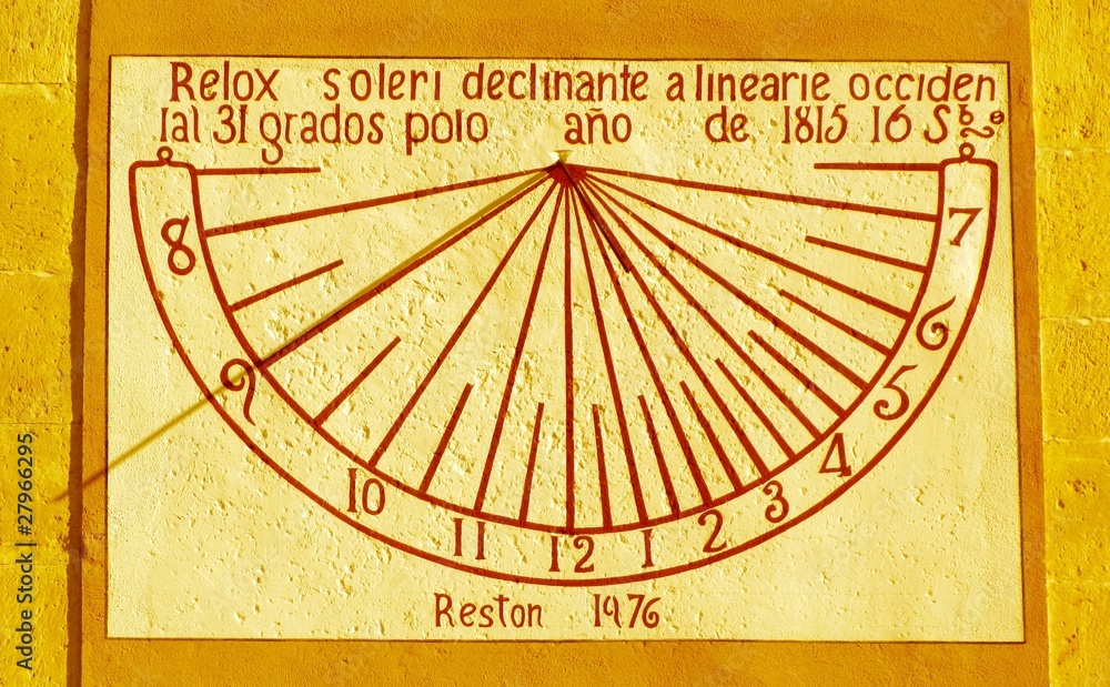 RELOJ DE SOL Stock Photo | Adobe Stock