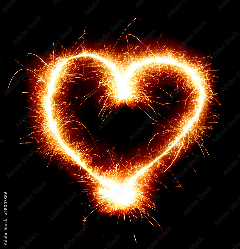 Sparkling Heart Stock Photo | Adobe Stock