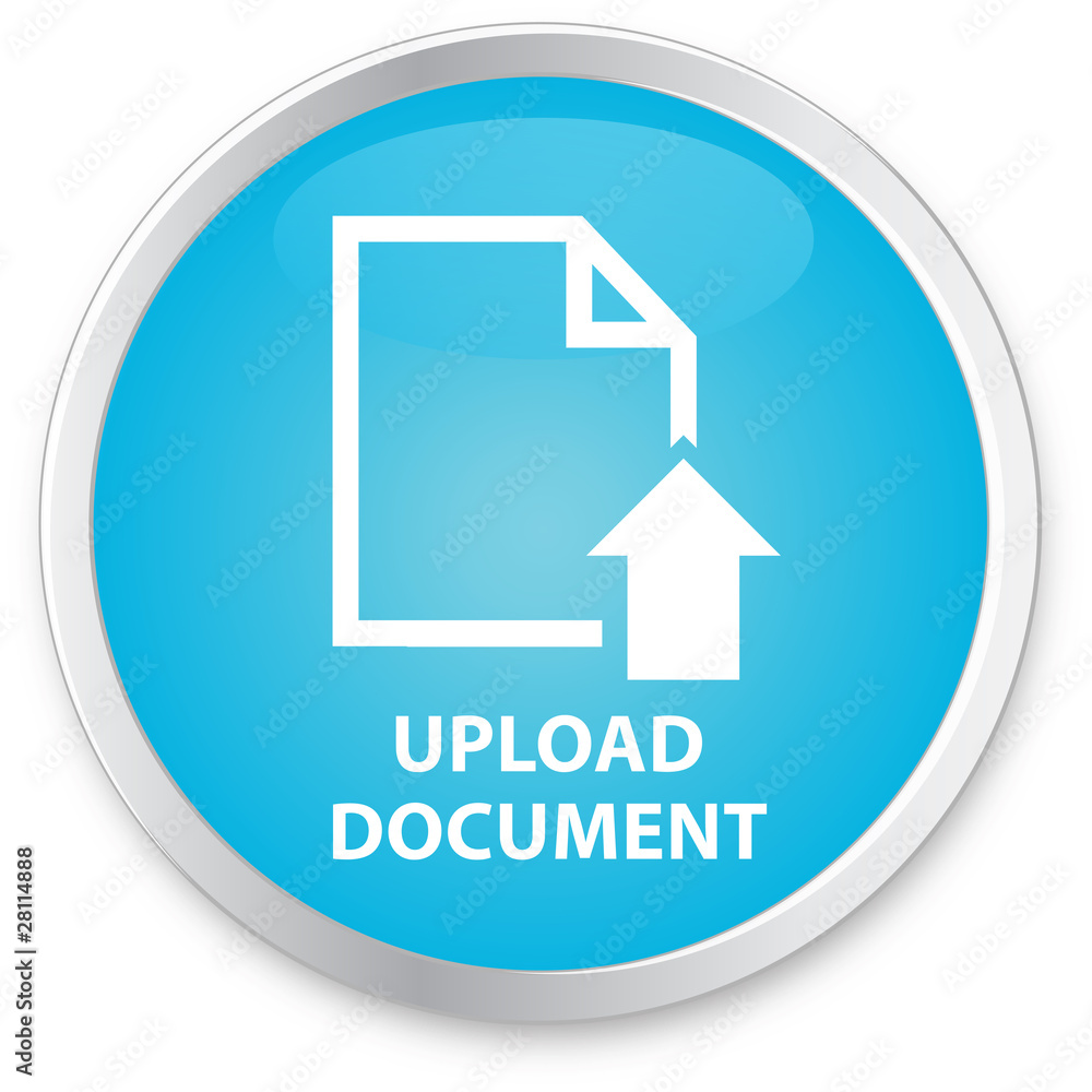 Process Flow Icon - Upload Document Stock Illustration | Adobe Stock