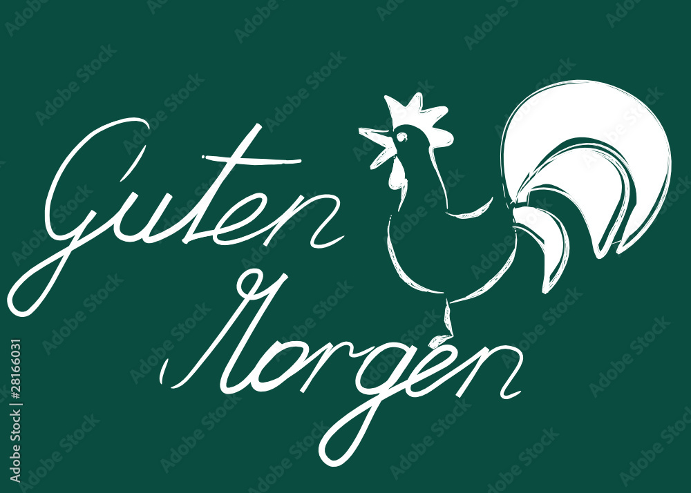 Guten Morgen Tafel Stock-Vektorgrafik | Adobe Stock