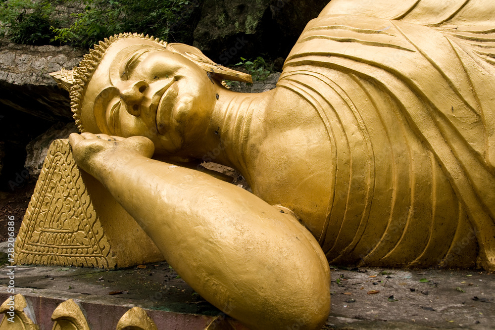 Reclining Buddha Stock Photo | Adobe Stock