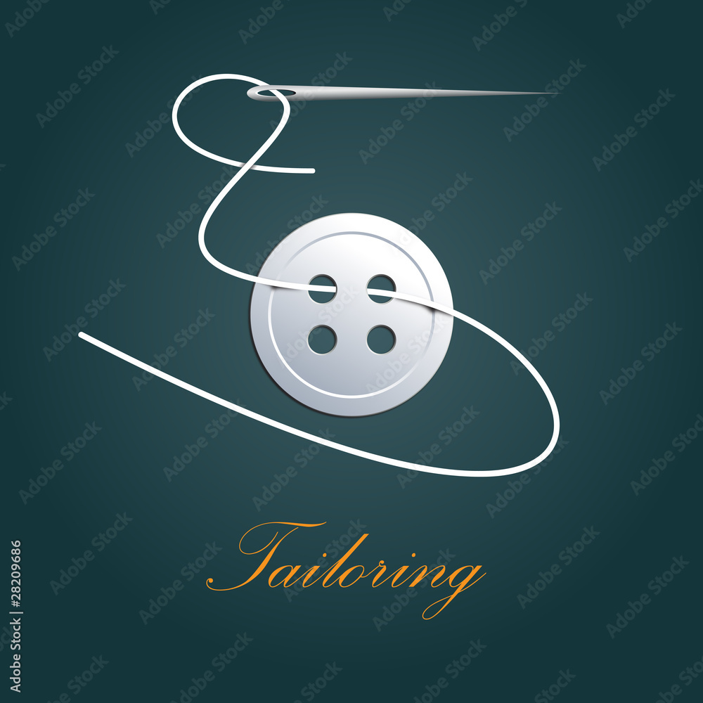 Logo tailoring (vector) Stock Vector | Adobe Stock