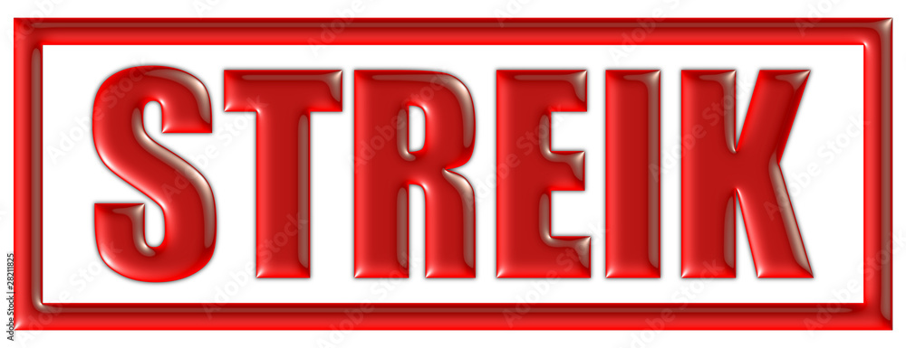 Stempel rot STREIK Stock-Illustration | Adobe Stock