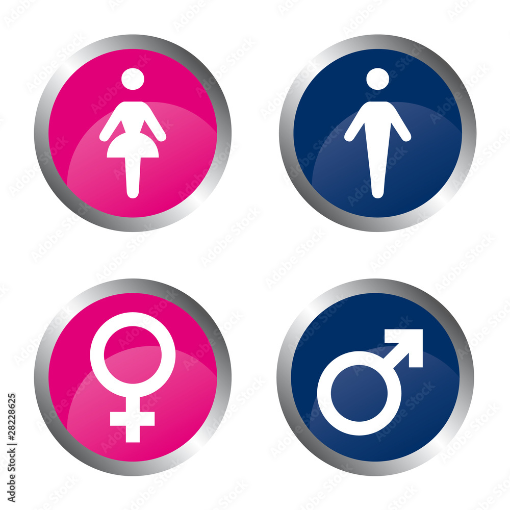 Icone vecteur web illustration symbole homme femme Stock Vector | Adobe ...