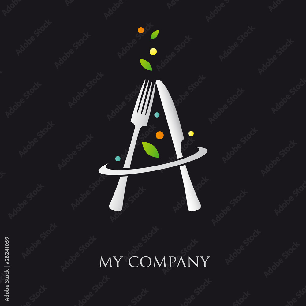 logo entreprise, logo cuisine, traiteur Stock Vector | Adobe Stock
