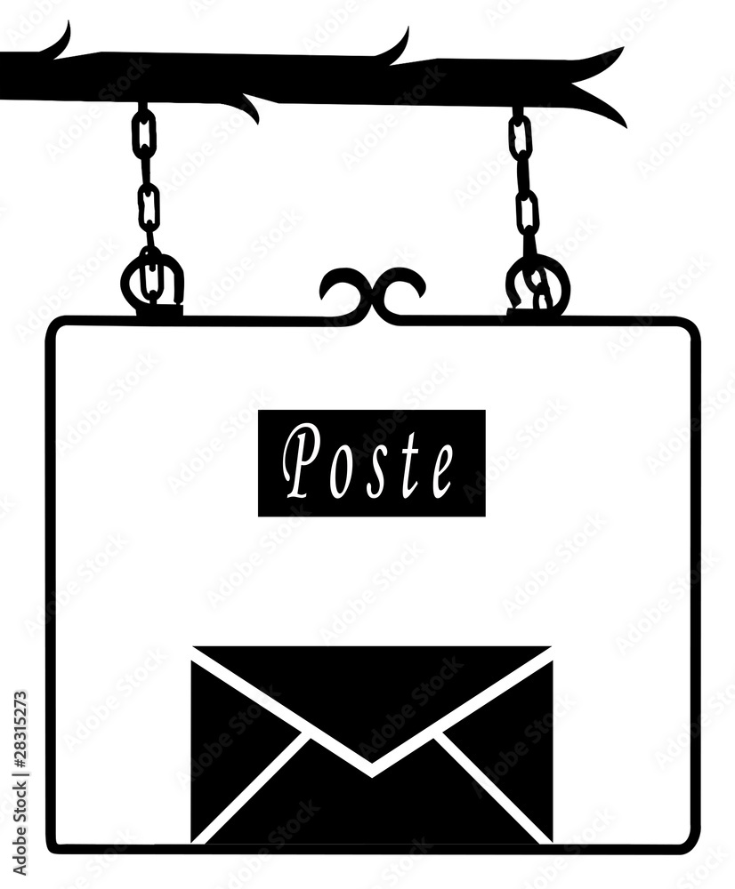 Vecteur Stock enseigne de la poste, logo | Adobe Stock