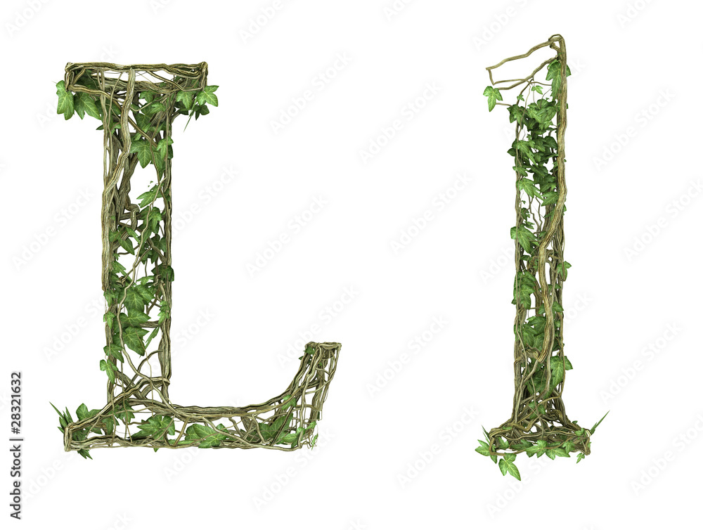 Ivy plant font nature Stock Photo | Adobe Stock