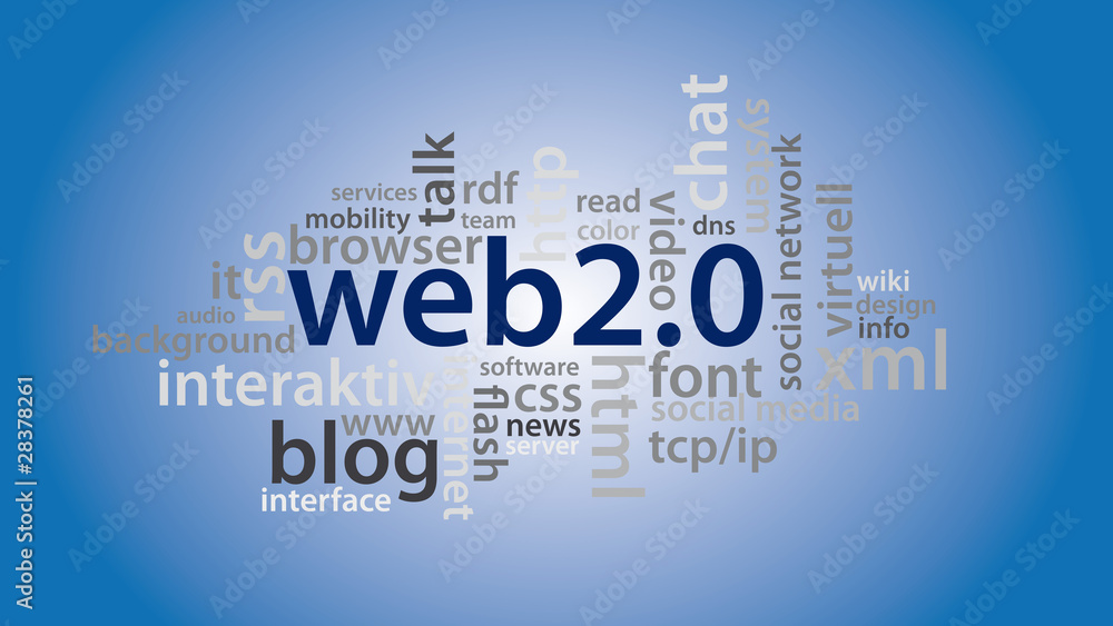 web2.0 Web 2.0 Stock-Illustration | Adobe Stock