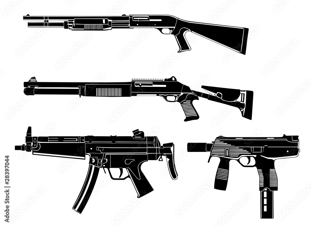 guns Stock Vector | Adobe Stock