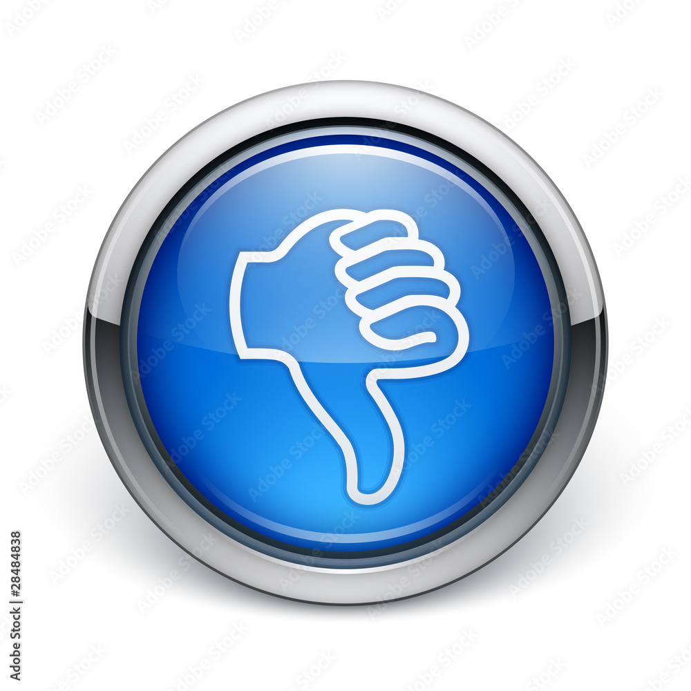 Vecteur Stock icône pouce bas | Adobe Stock