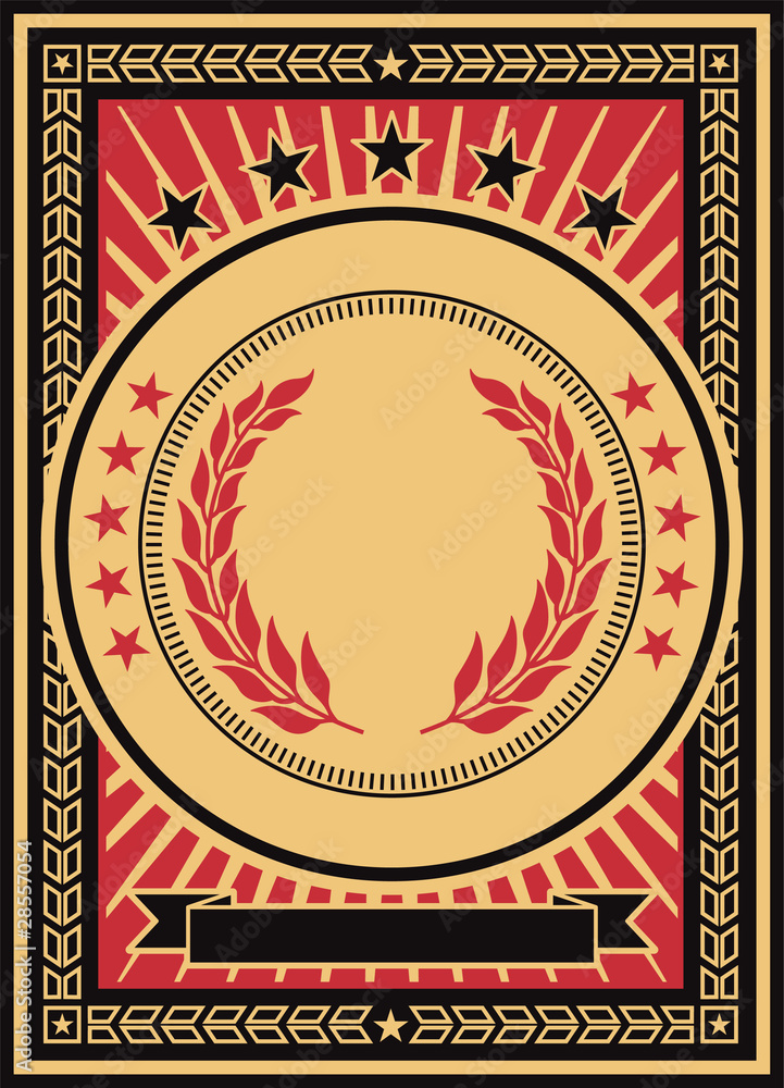 Propaganda style poster Stock Vector | Adobe Stock