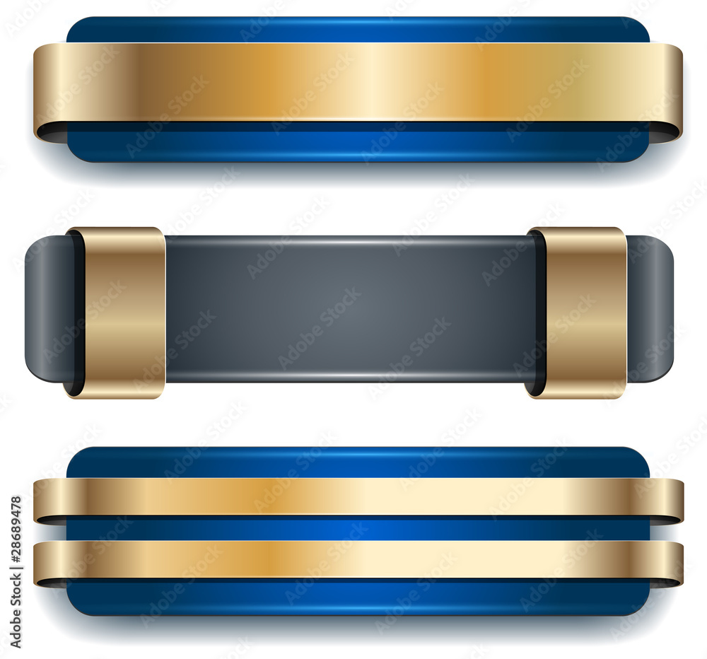 Banners, buttons. Stock Vector | Adobe Stock