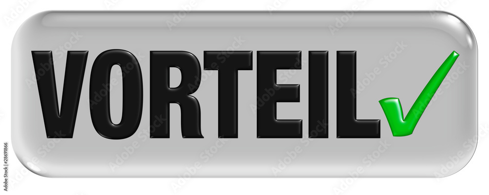 Button grau Ecken rund VORTEIL Stock-Illustration | Adobe Stock