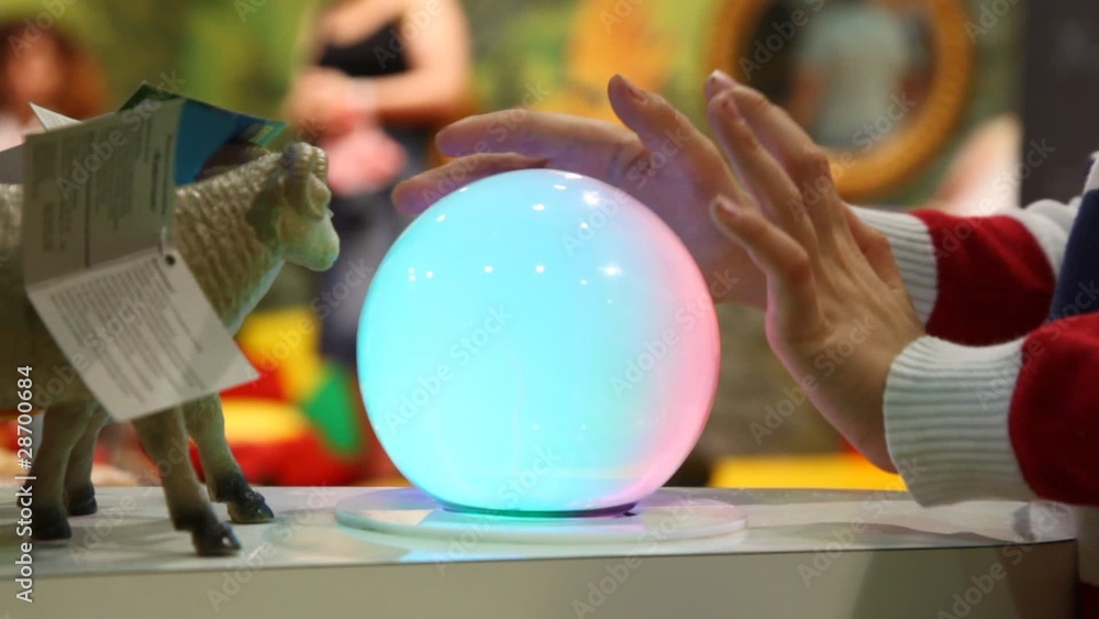 hands above toy plasma ball with electric lightning Stock Video | Adobe ...