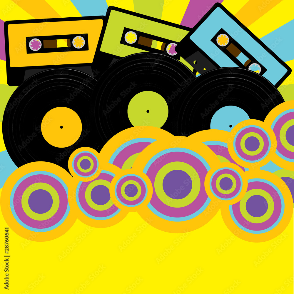 Retro Party Background Stock Vector | Adobe Stock