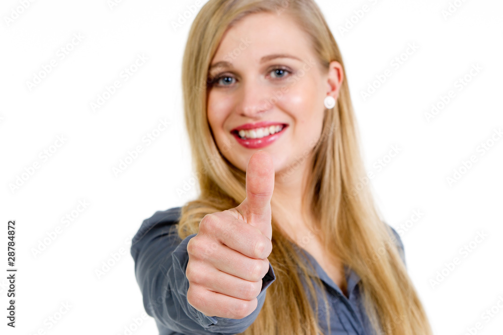 daumen hoch zeigen Stock Photo | Adobe Stock