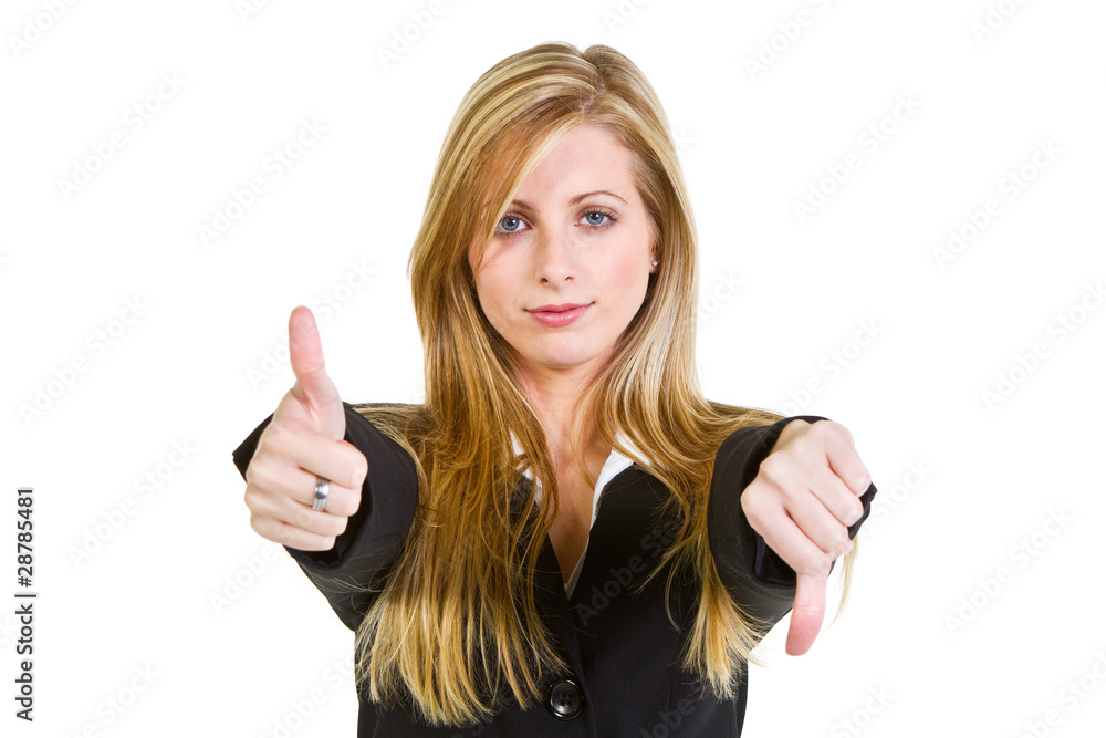 daumen rauf und runter Stock Photo | Adobe Stock