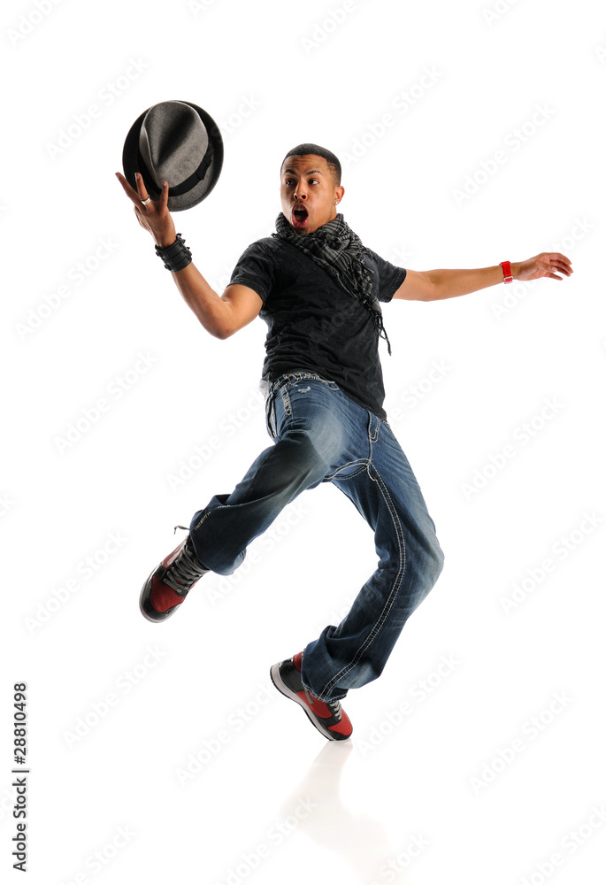 Hip Hop Man Dancing Stock Photo | Adobe Stock