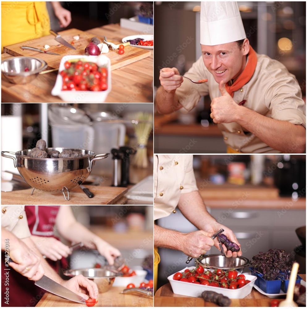 Chefkoch Collage Stock Photo | Adobe Stock