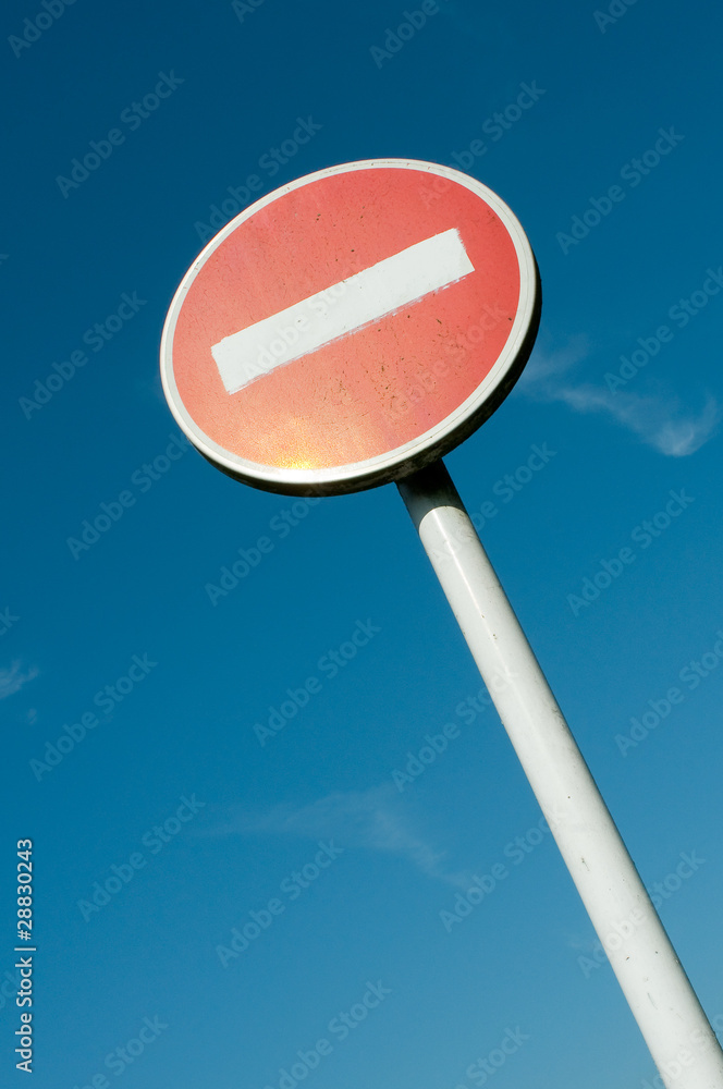 Sens interdit Stock Photo | Adobe Stock