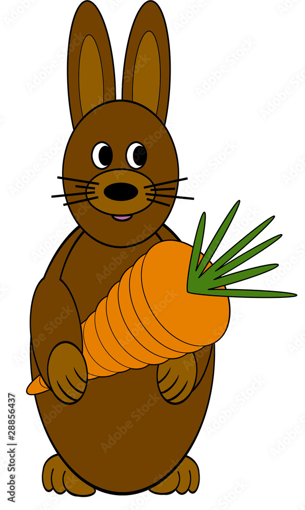 Fensterimagem Blumenranke Mit Hasen