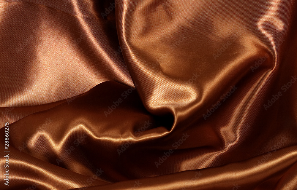 Luxury chocolate coloured satin fabric background Stock Photo | Adobe Stock