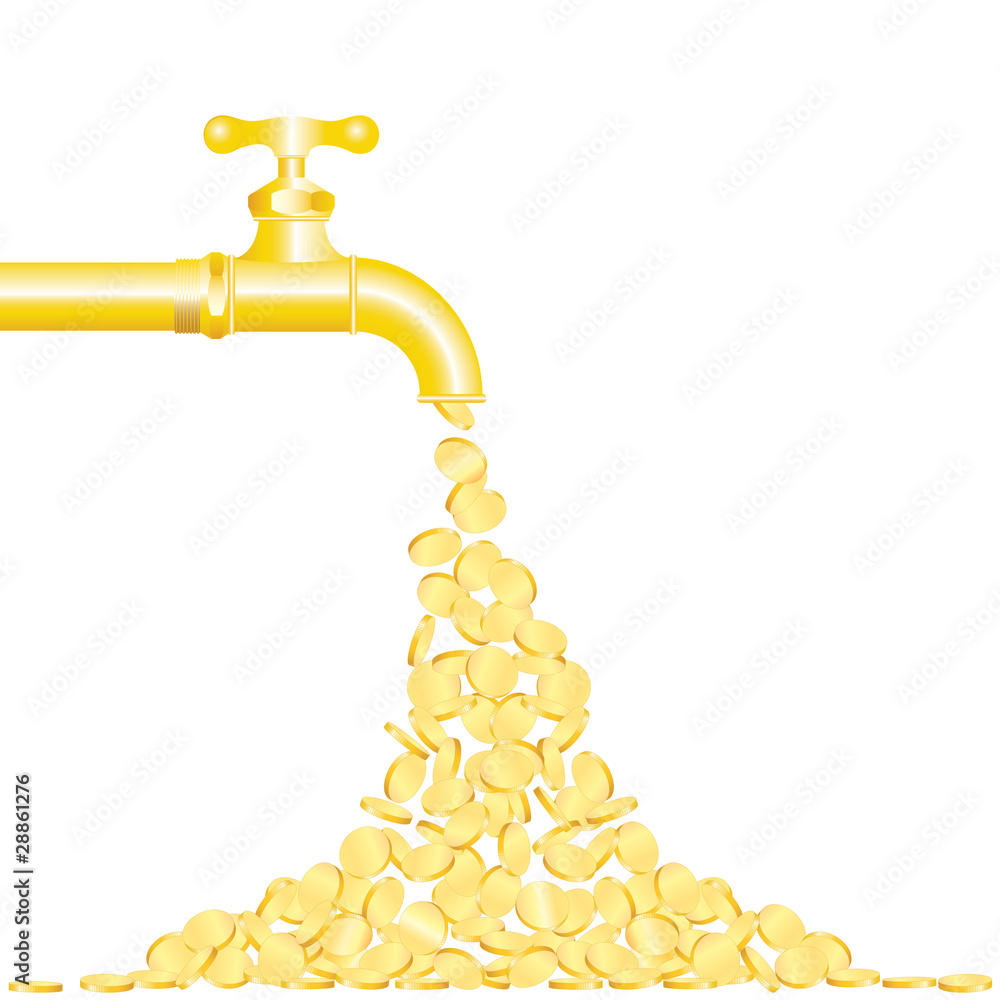 tap coins Stock Vector | Adobe Stock