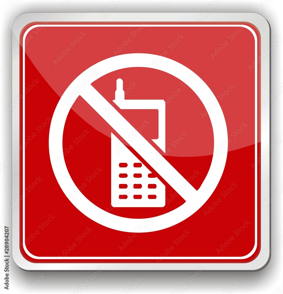 panneau interdiction de téléphoner Stock Vector | Adobe Stock