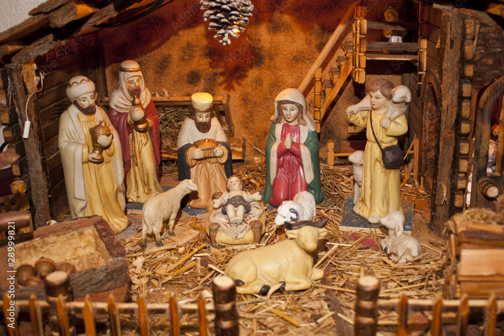 Krippe - Weihnachten Stock-Foto | Adobe Stock