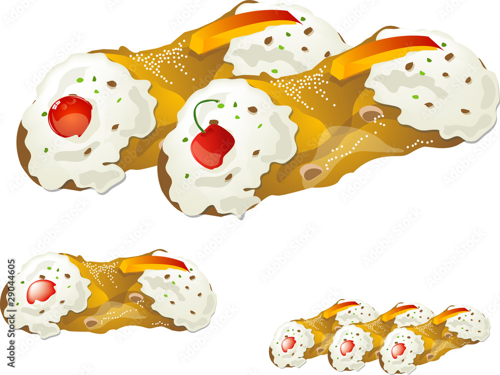Cannoli Stock Vector | Adobe Stock