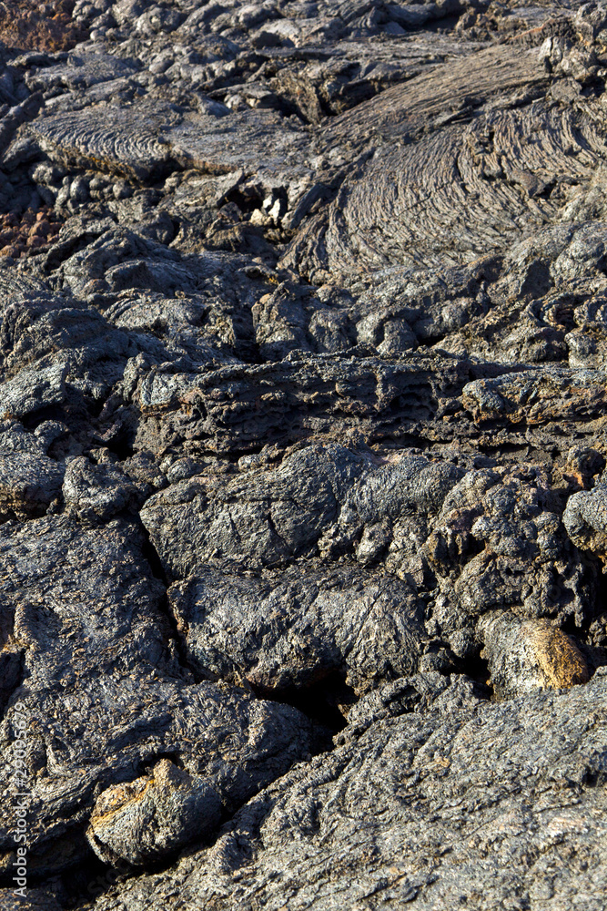 Stones of volcanic flow give a beautiful structure Stock Photo | Adobe ...