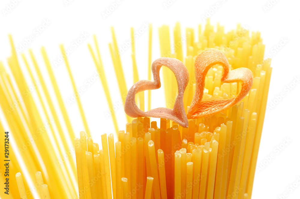 heart shaped pasta Stock Photo | Adobe Stock