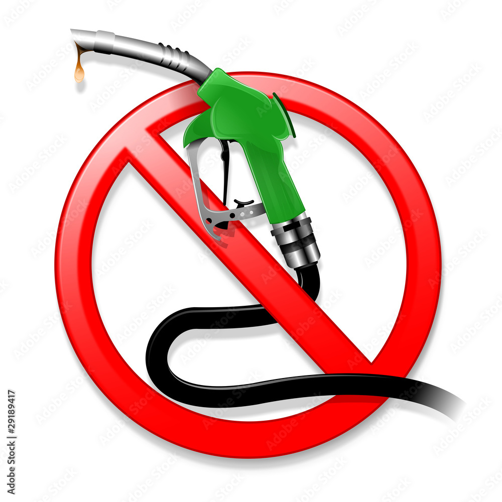 No fuel sign Stock Illustration | Adobe Stock