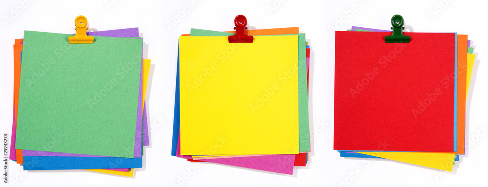 Notizzettel Stock-Foto | Adobe Stock