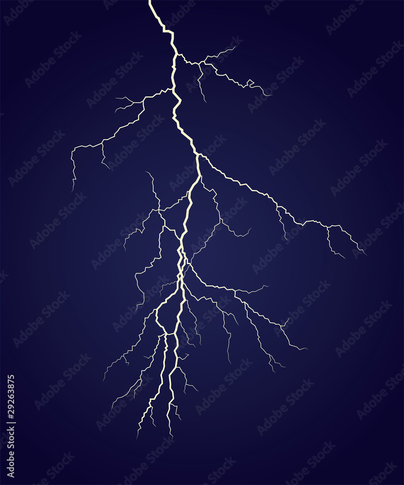 Vector lightning Stock Vector | Adobe Stock