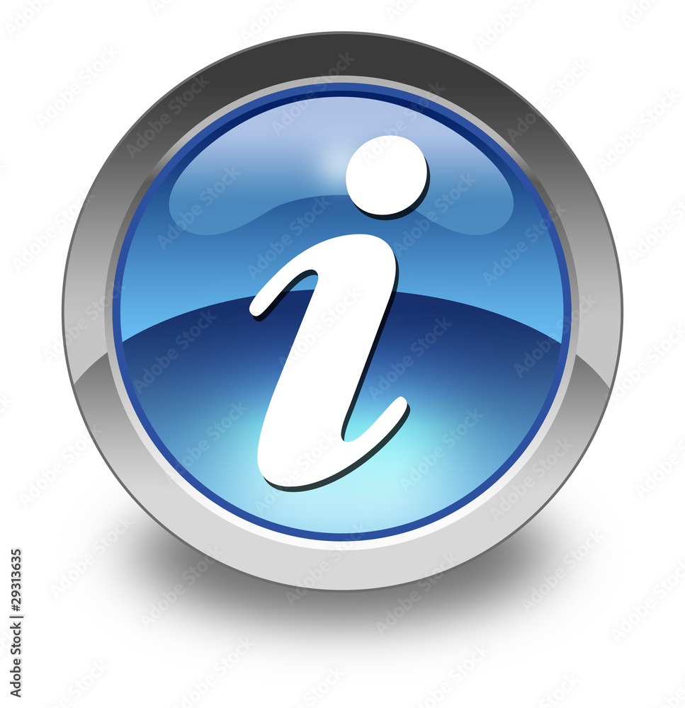 Glossy Pictogram "Information" Stock Illustration | Adobe Stock