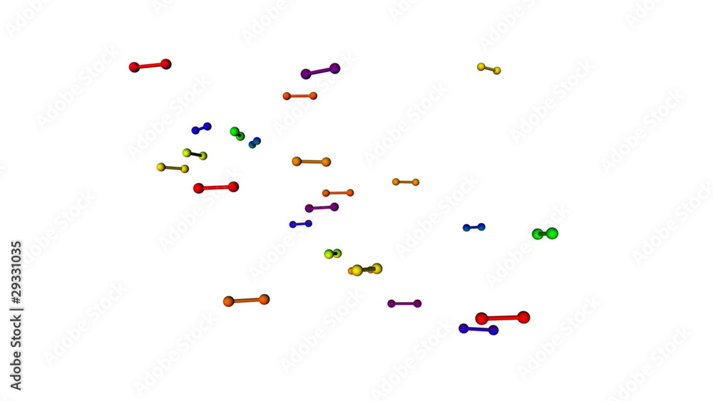 Creation of rainbow DNA isolated on white background Stock Video ...