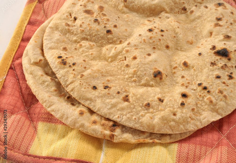 chapati closeup Stock Photo | Adobe Stock