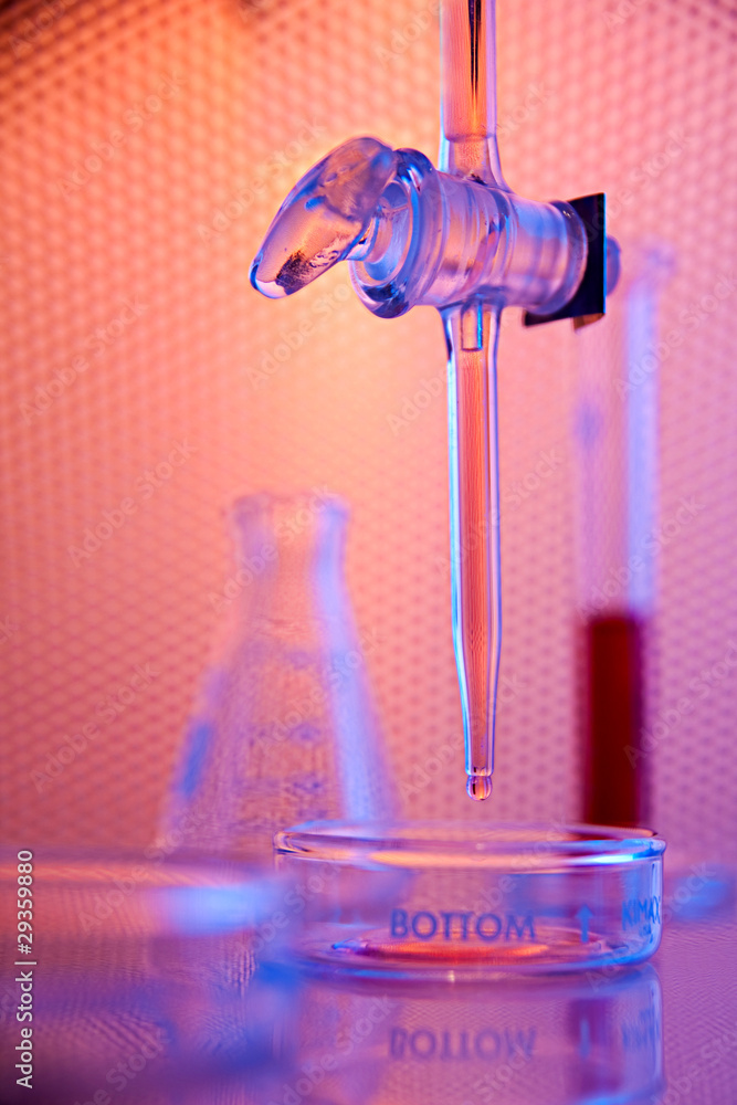 Lab burette Stock Photo | Adobe Stock