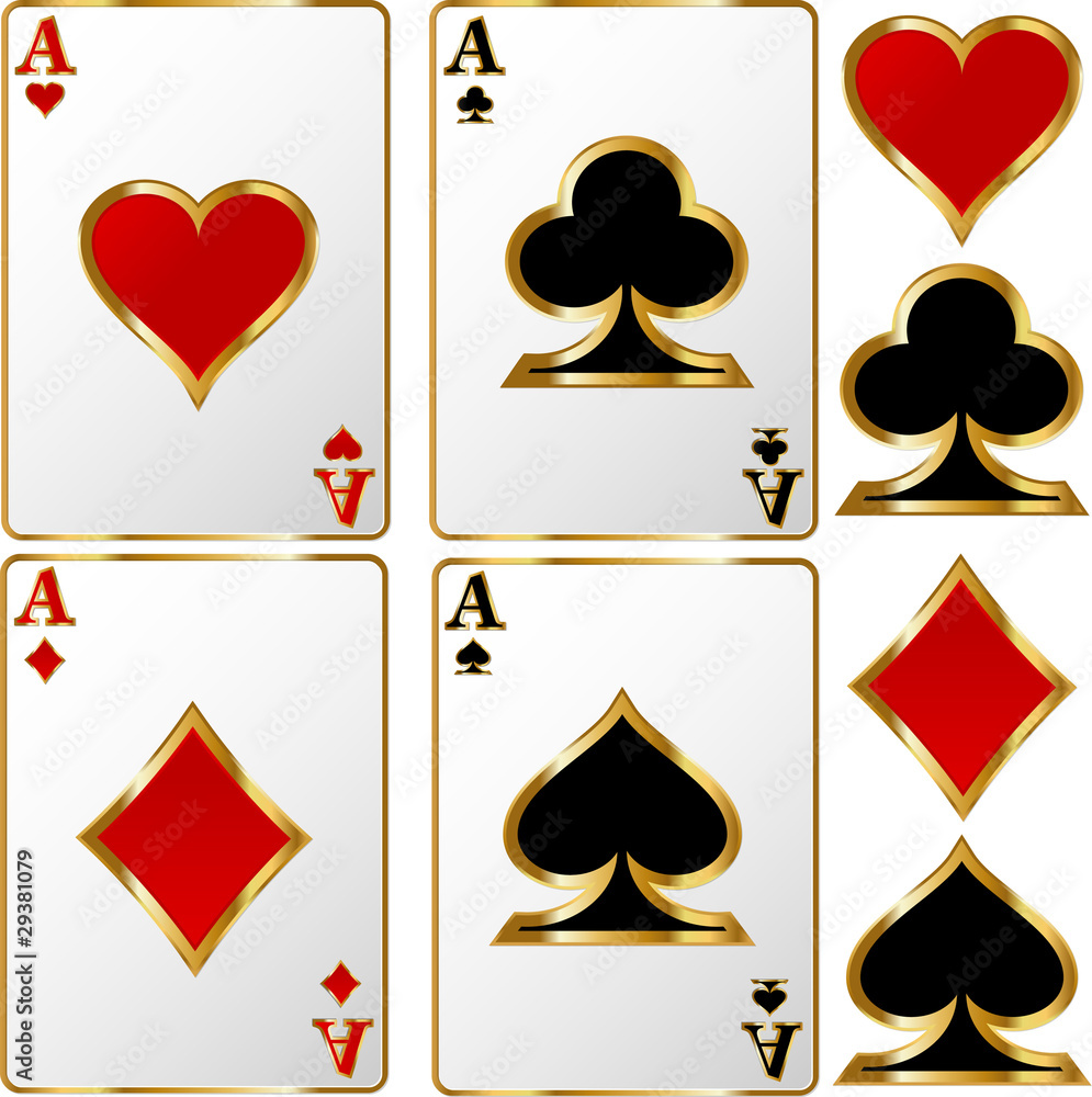 Casino cards Stock Vector | Adobe Stock